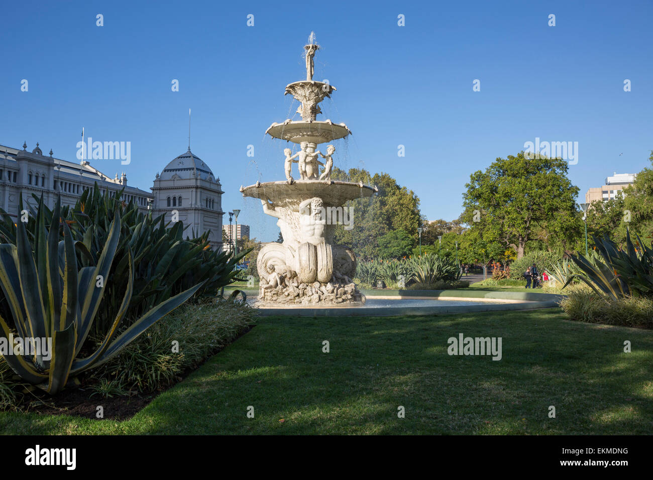 The Royal Exhibition Building in Carlton Gardens, Melbourne, Australia ...