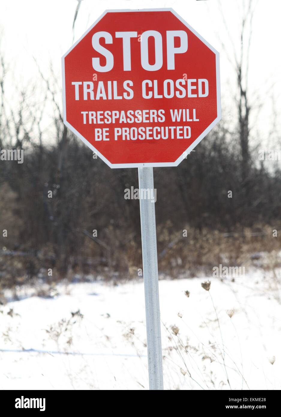 Snow covered stop sign hi-res stock photography and images - Alamy
