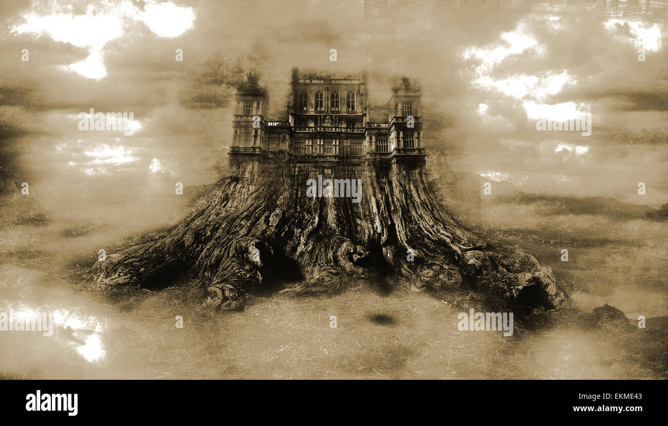 Fantasy gothic horror tree hi-res stock photography and images - Alamy