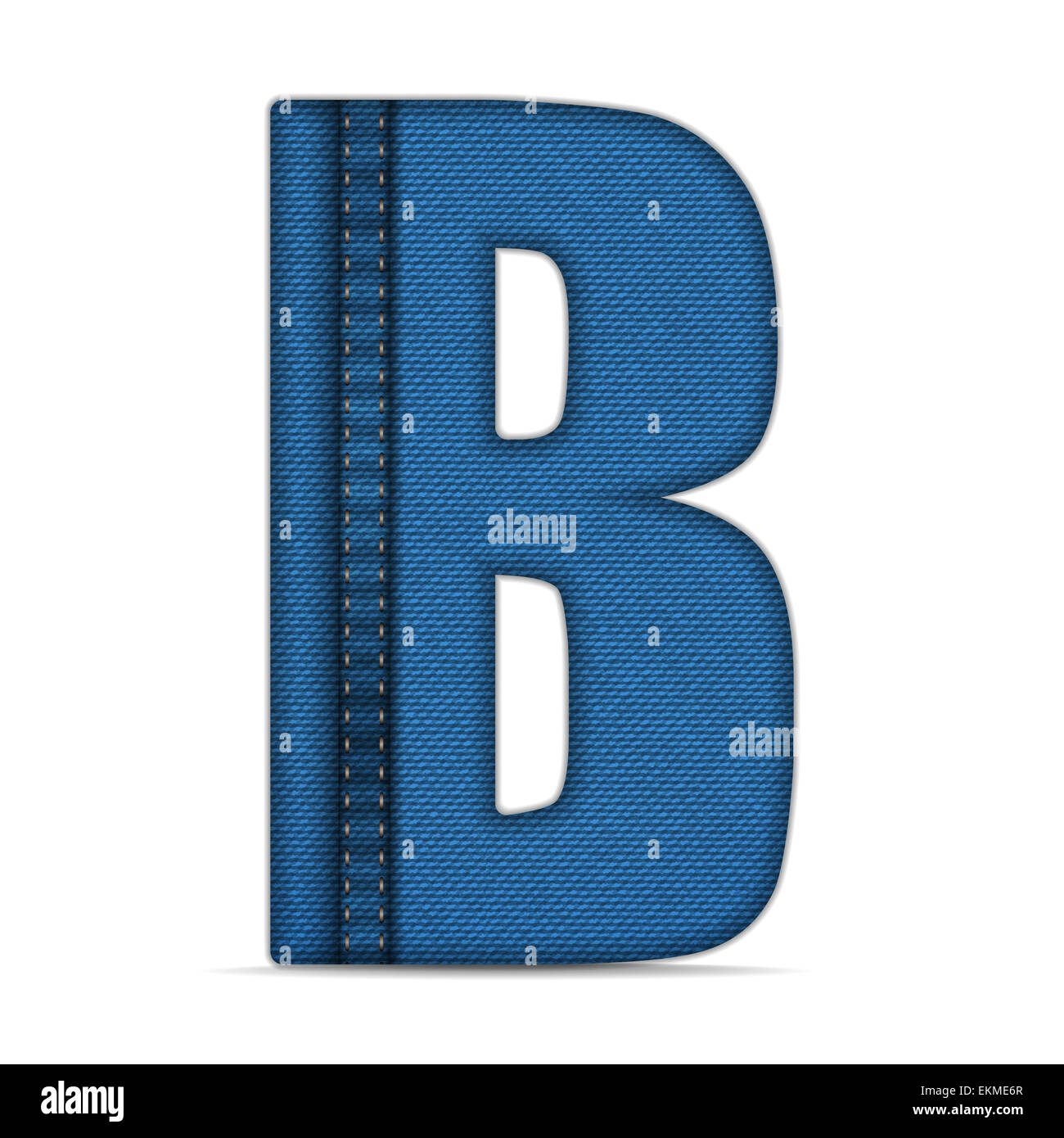 Vector - Alphabet Blue Jeans Letter Stock Photo - Alamy