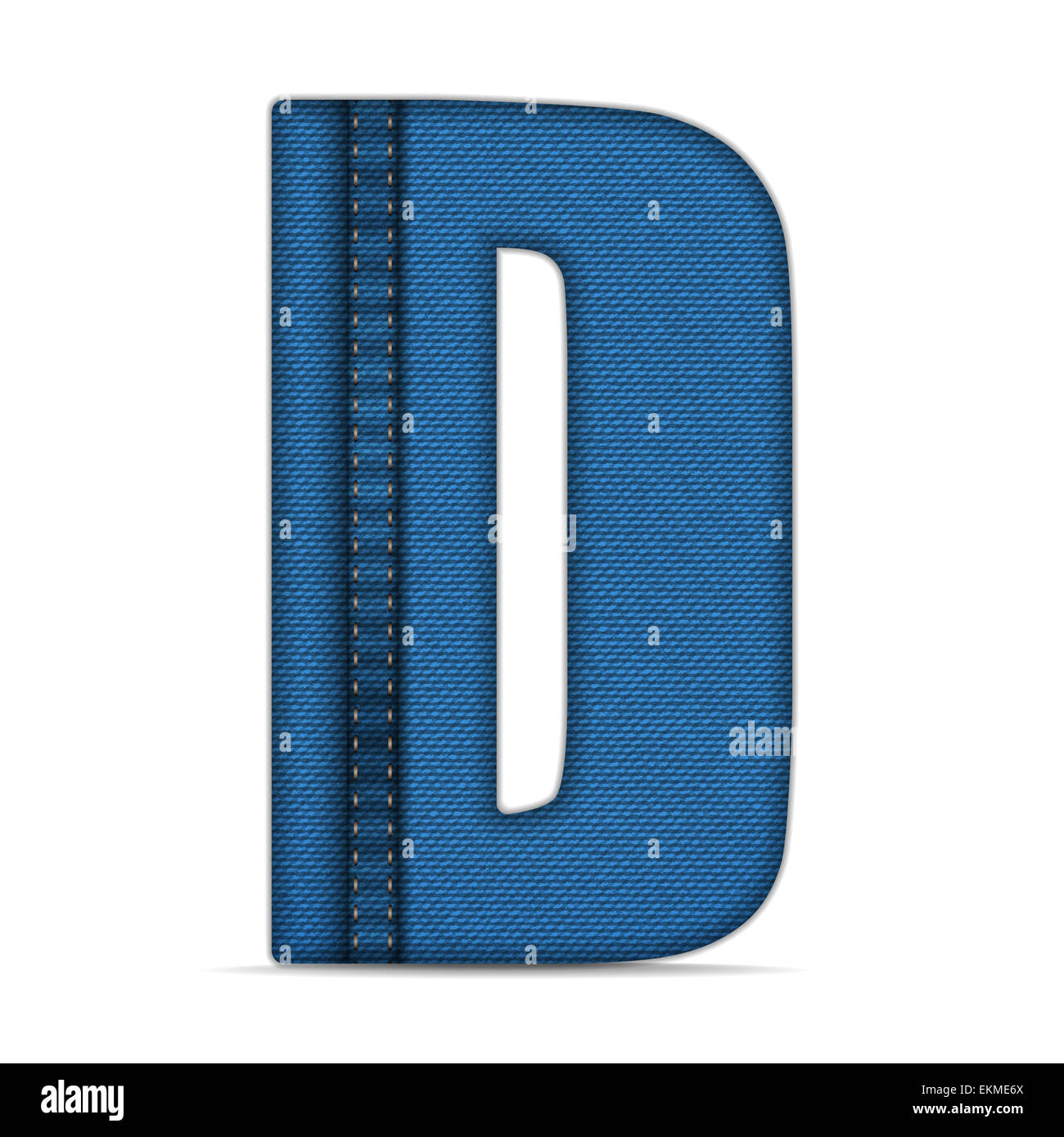Vector - Alphabet Blue Jeans Letter Stock Photo - Alamy