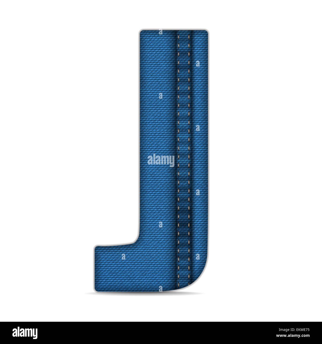 Vector - Alphabet Blue Jeans Letter Stock Photo - Alamy