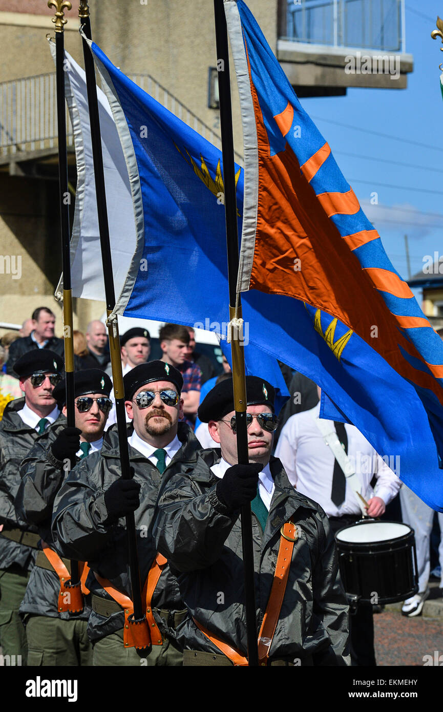 Dissident Republican Colour Party parade at a 32CSM commemoration of ...
