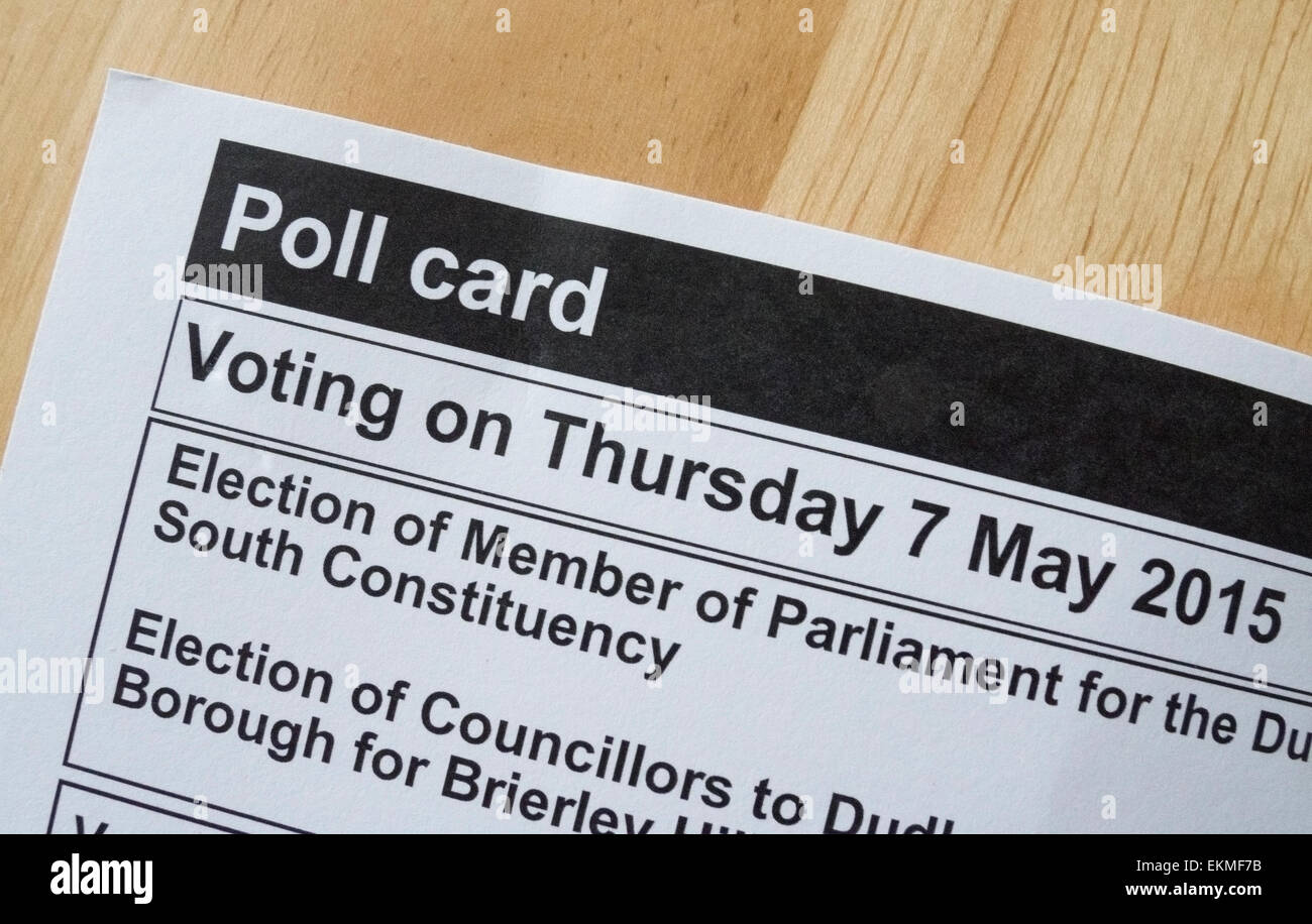 Polling Card High Resolution Stock Photography and Images - Alamy