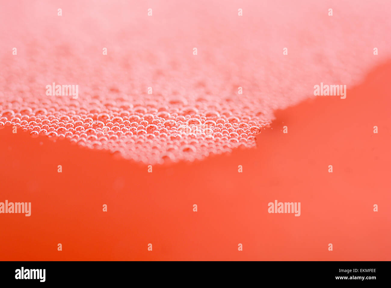 red water drops close up Stock Photo - Alamy