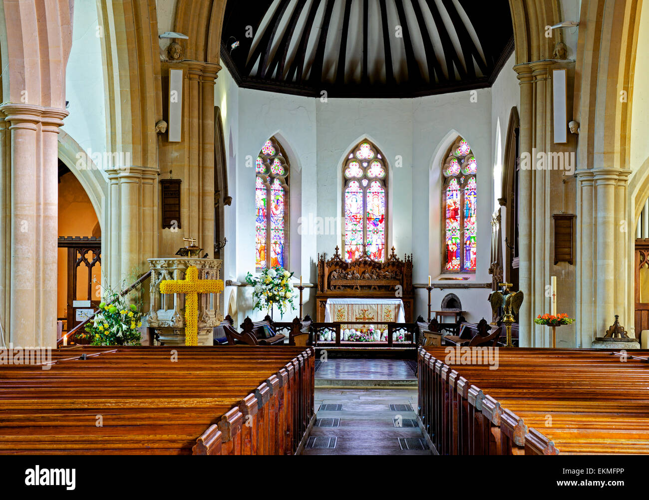 St John The Baptist Church Interior High Resolution Stock Photography ...