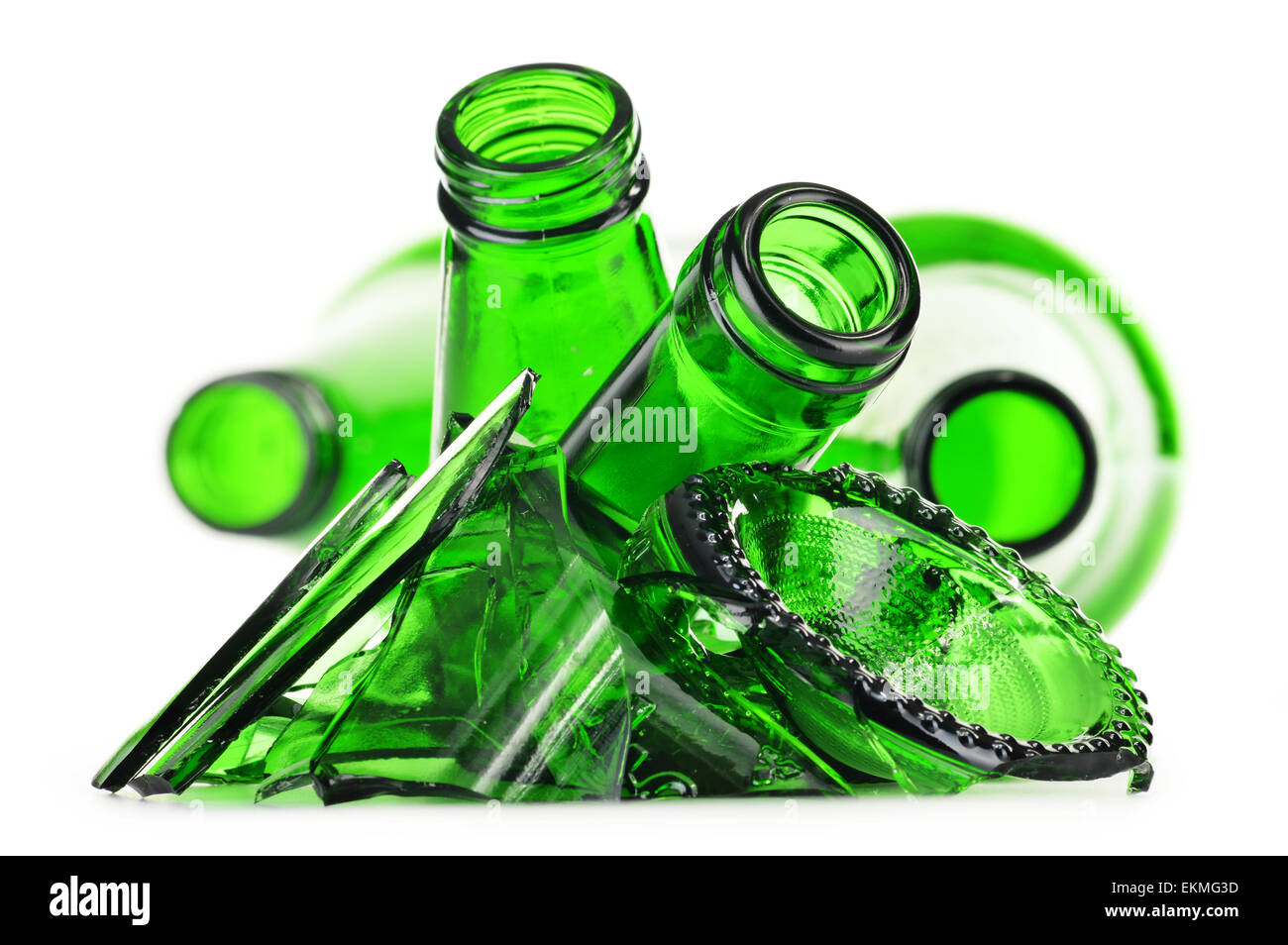 Shattered Glass Bottle