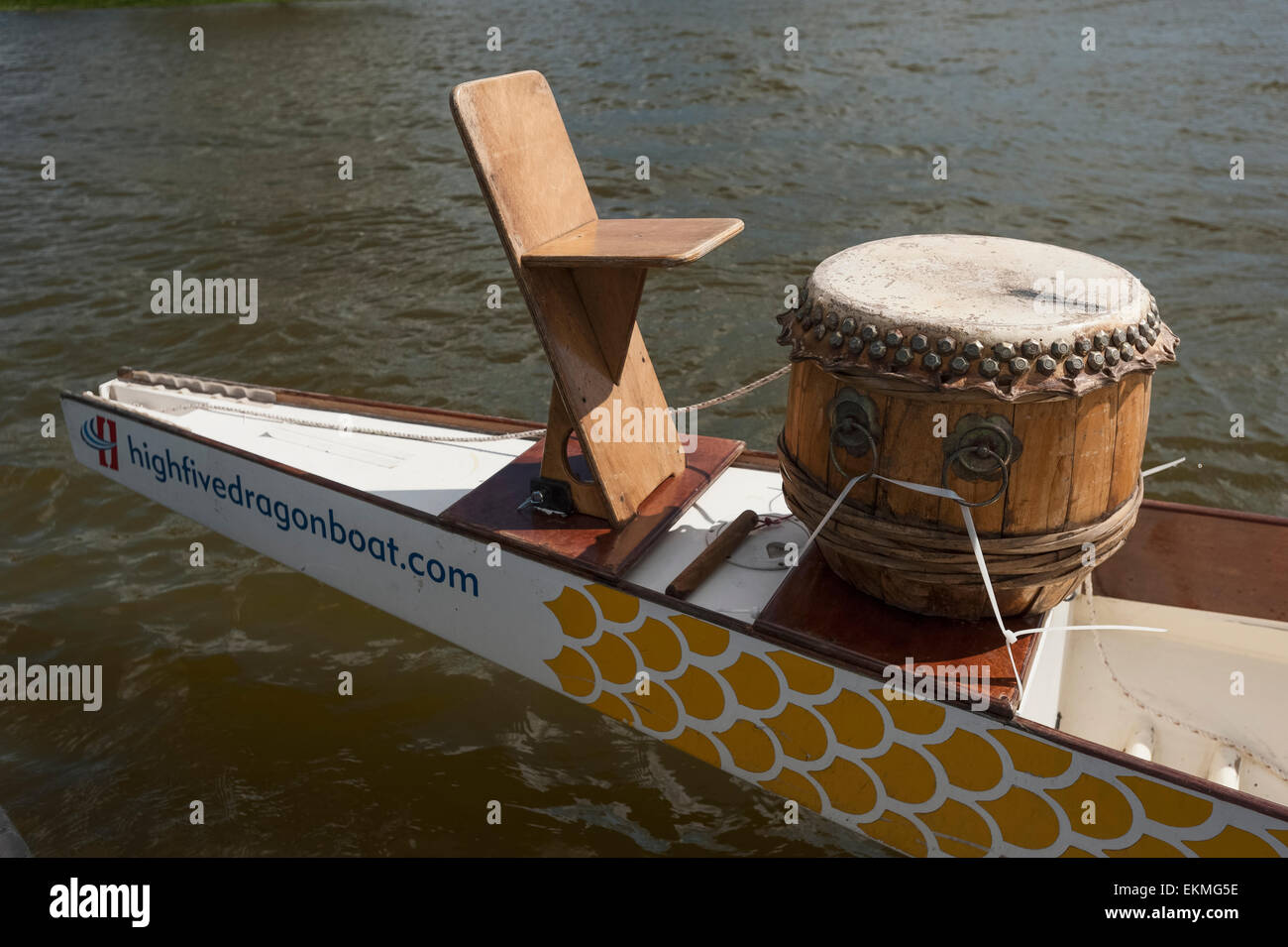 Dragon Boat Racing at a local event in Tavares, Florida USA Stock Photo ...