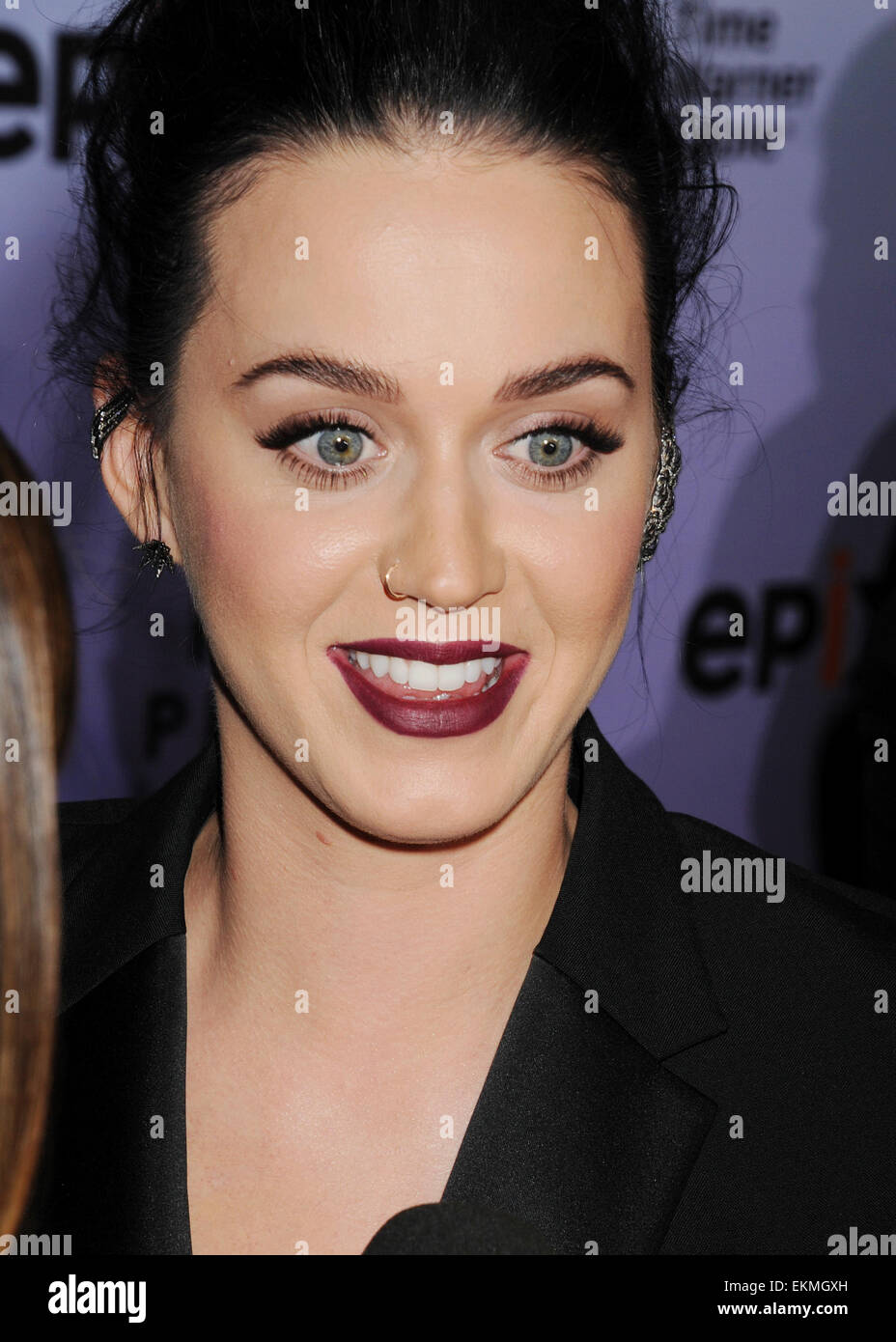 KATY PERRY American singer/songwriter in April 2015. Photo Jeffrey ...