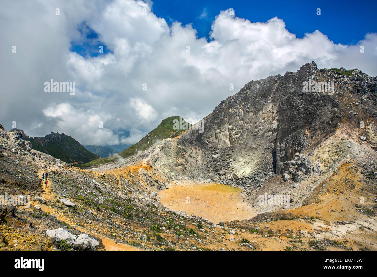 Sibayak volcano near Berastagi in northern Sumatra, Indonesia Stock ...