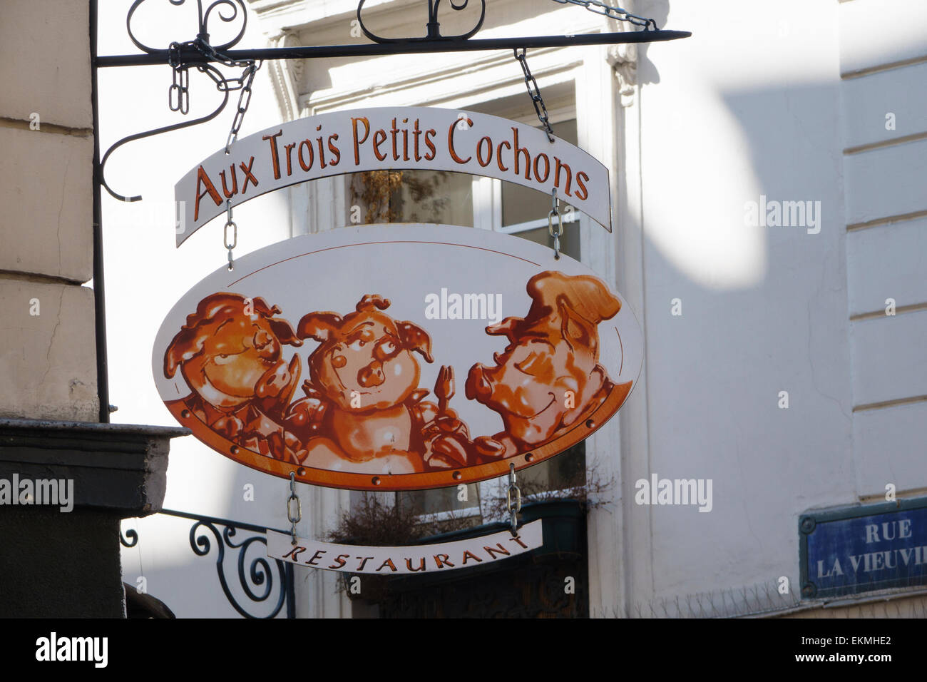 French Restaurant Sign Stock Photo - Alamy