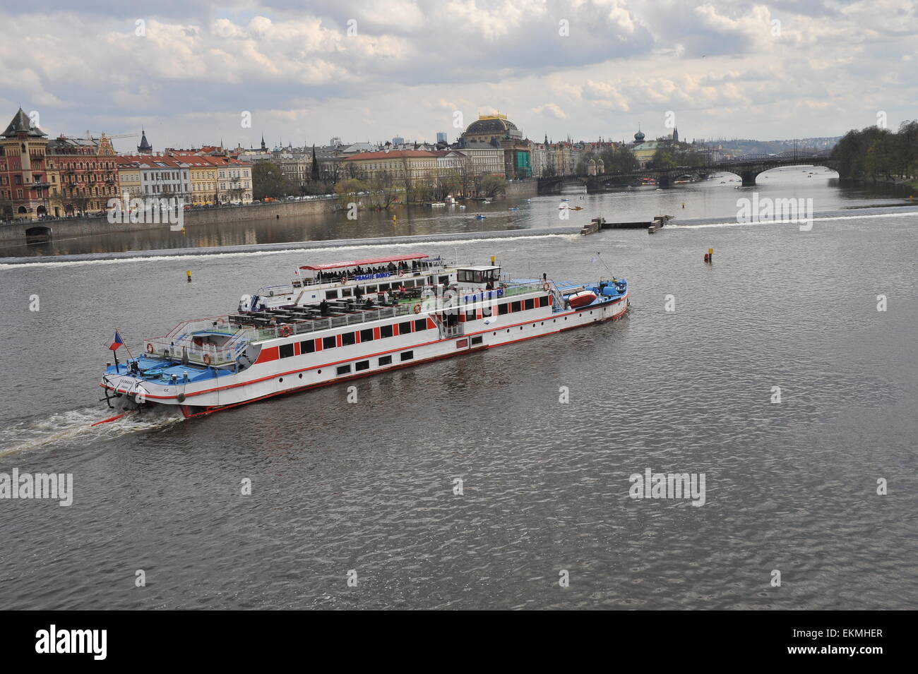 Boat along the vltava river hi-res stock photography and images - Alamy