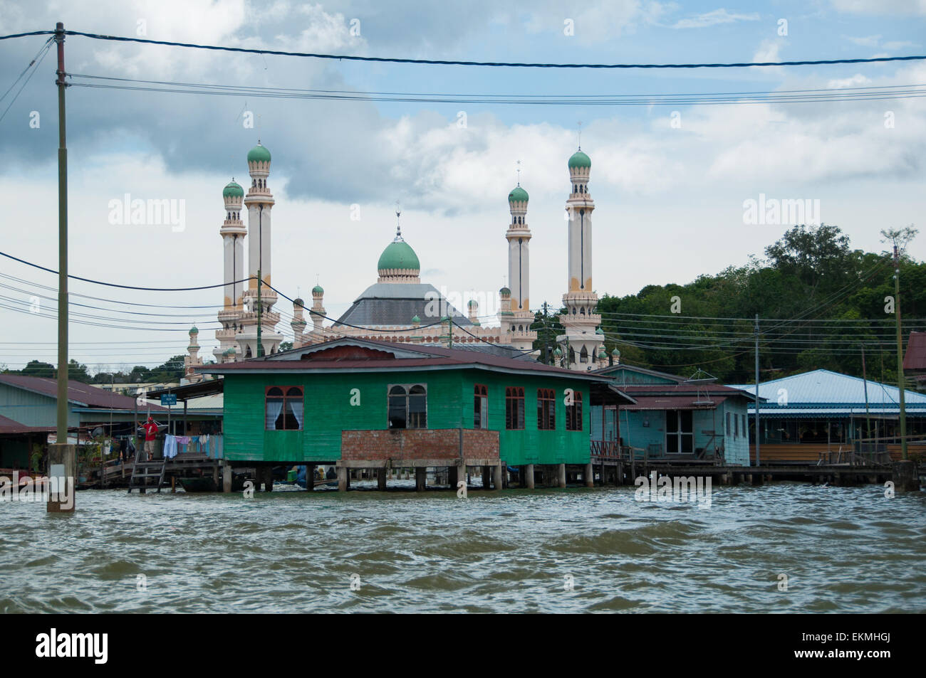 The Water village of Kampong Ayer, Bandar Seri Begawan, Brunei Stock ...