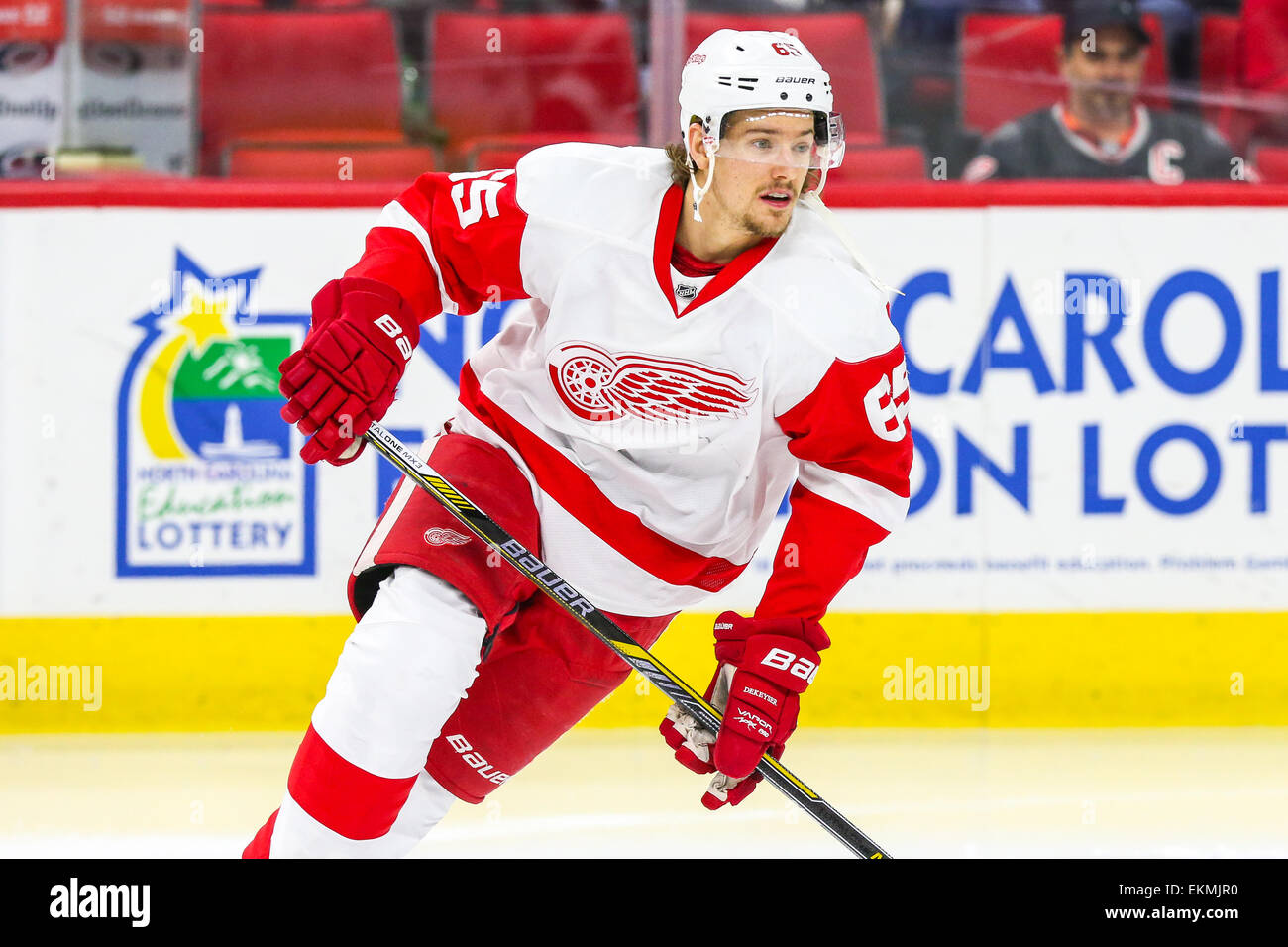 Detroit Red Wings defenseman Danny DeKeyser (65) during the NHL game ...