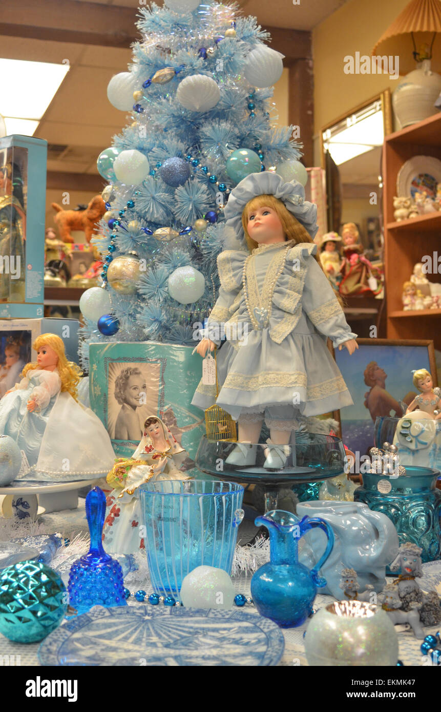 Blue Vintage Dolls Stock Photo - Alamy