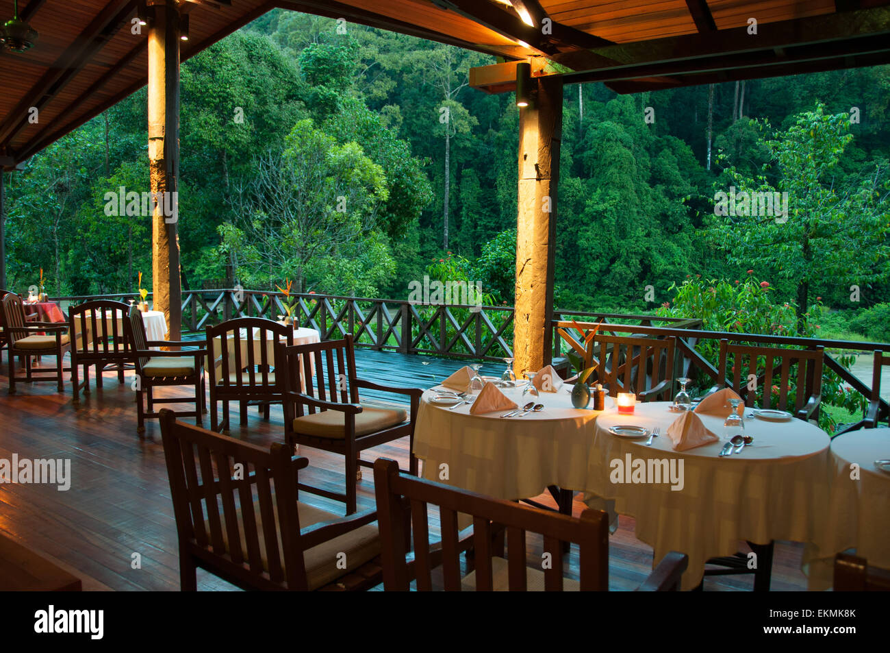 The view from the Borneo Rainforest Resort, Danum Valley, Sabah ...