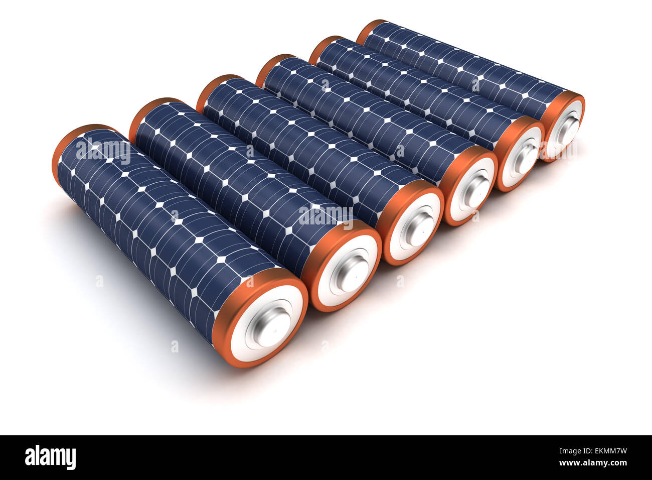 Solar Energy Batteries Stock Photo - Alamy