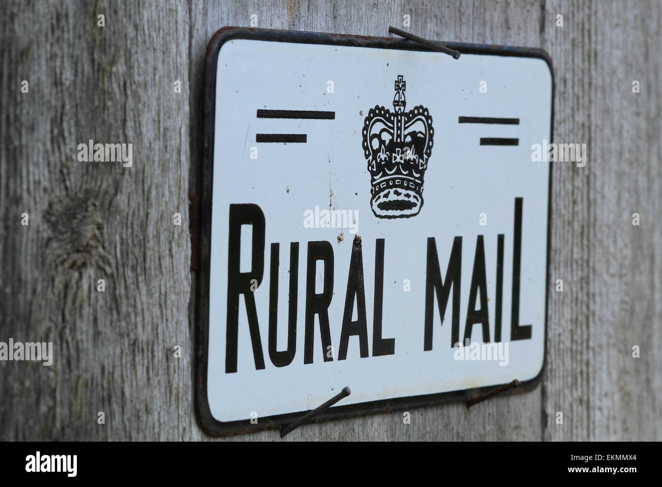 Vintage Mail Sign Stock Photo - Alamy
