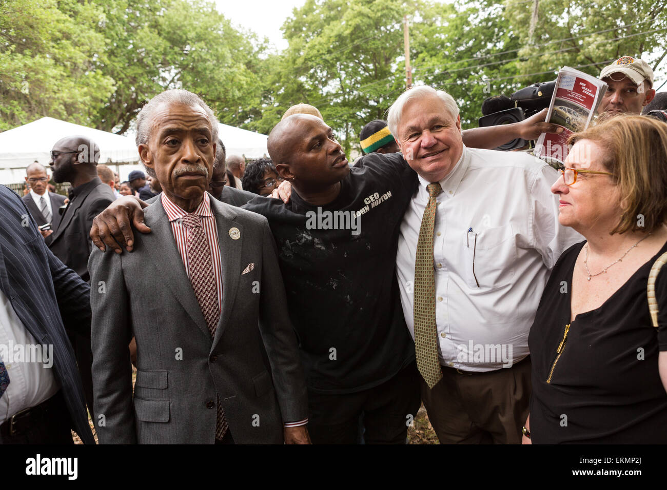 Rev. Al Sharpton meets Judge Deborah Summey, wife of North Charleston ...