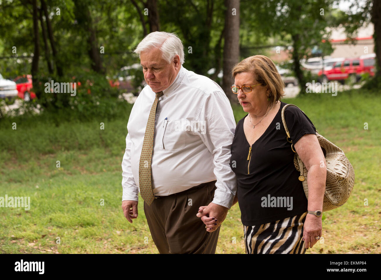 North Charleston Mayor Keith Summey arrives with his wife Judge Deborah ...