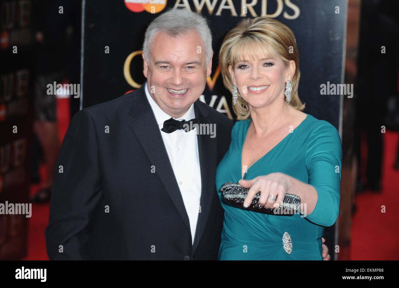 London, UK. 12th Apr, 2015. Eamonn Holmes and Ruth Langsford arrive for ...