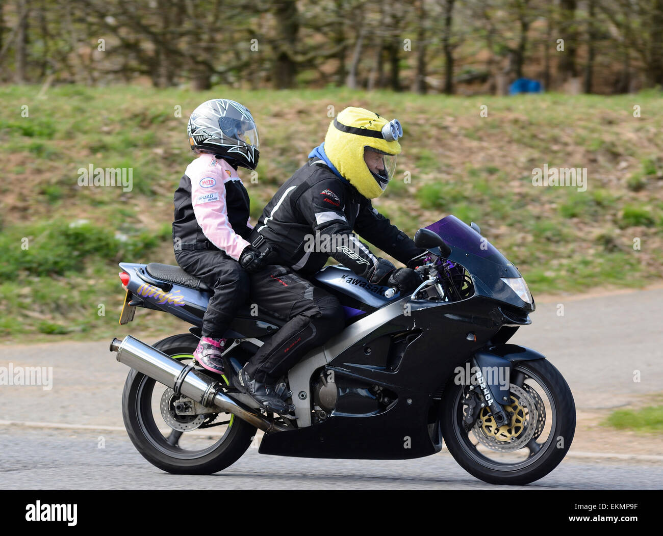 Motorcycle rider with passenger hi-res stock photography and images - Alamy
