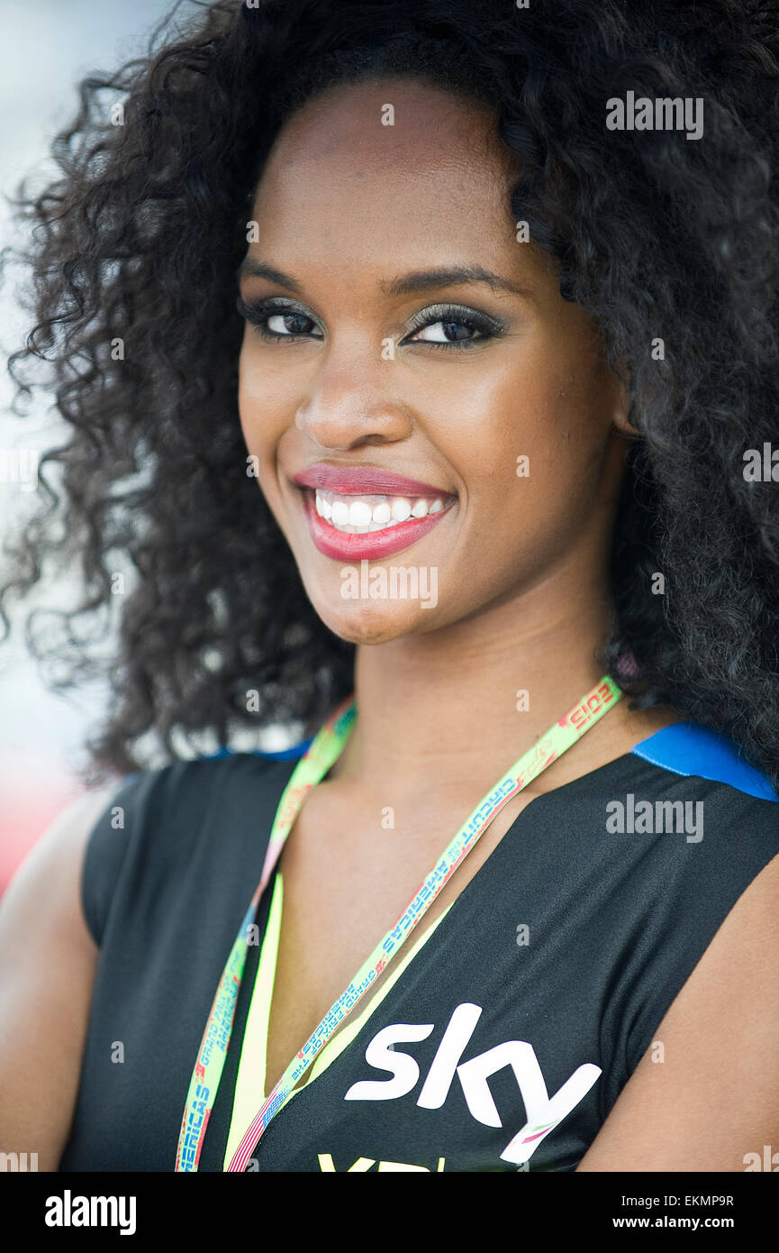 April 12, 2015: MotoGP Paddock Girls in action at Red Bull Grand Prix ...