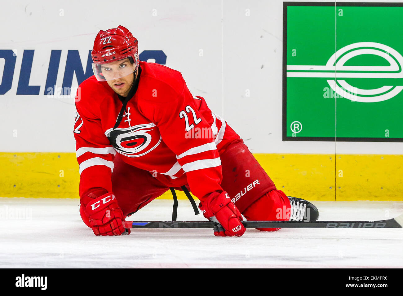 Carolina Hurricanes center Zach Boychuk (22) during the pre-season NHL ...