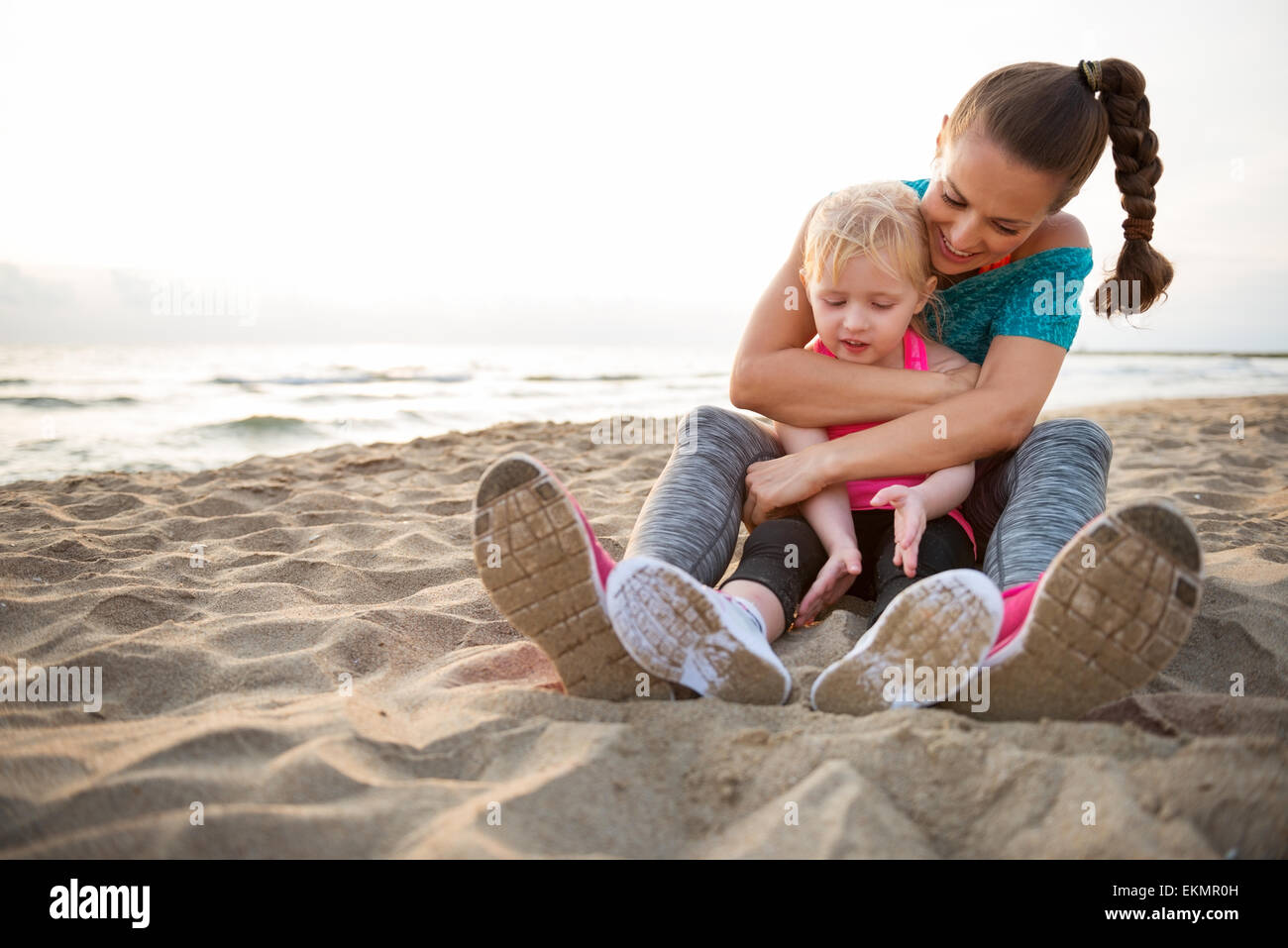 Hug mother leg hi-res stock photography and images - Alamy