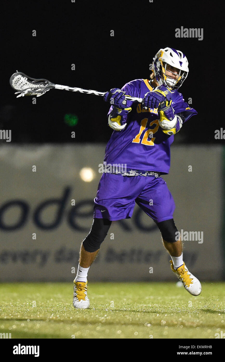 April 11, 2015: Albany Great Danes attackman Justin Reh (12) takes a ...