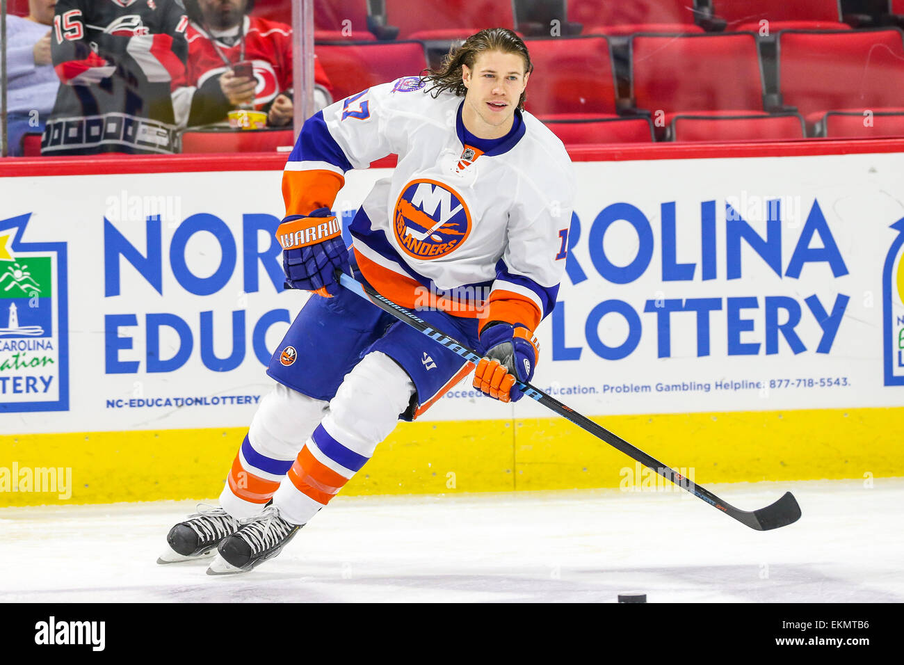 New York Islanders left wing Matt Martin (17) during the NHL game ...