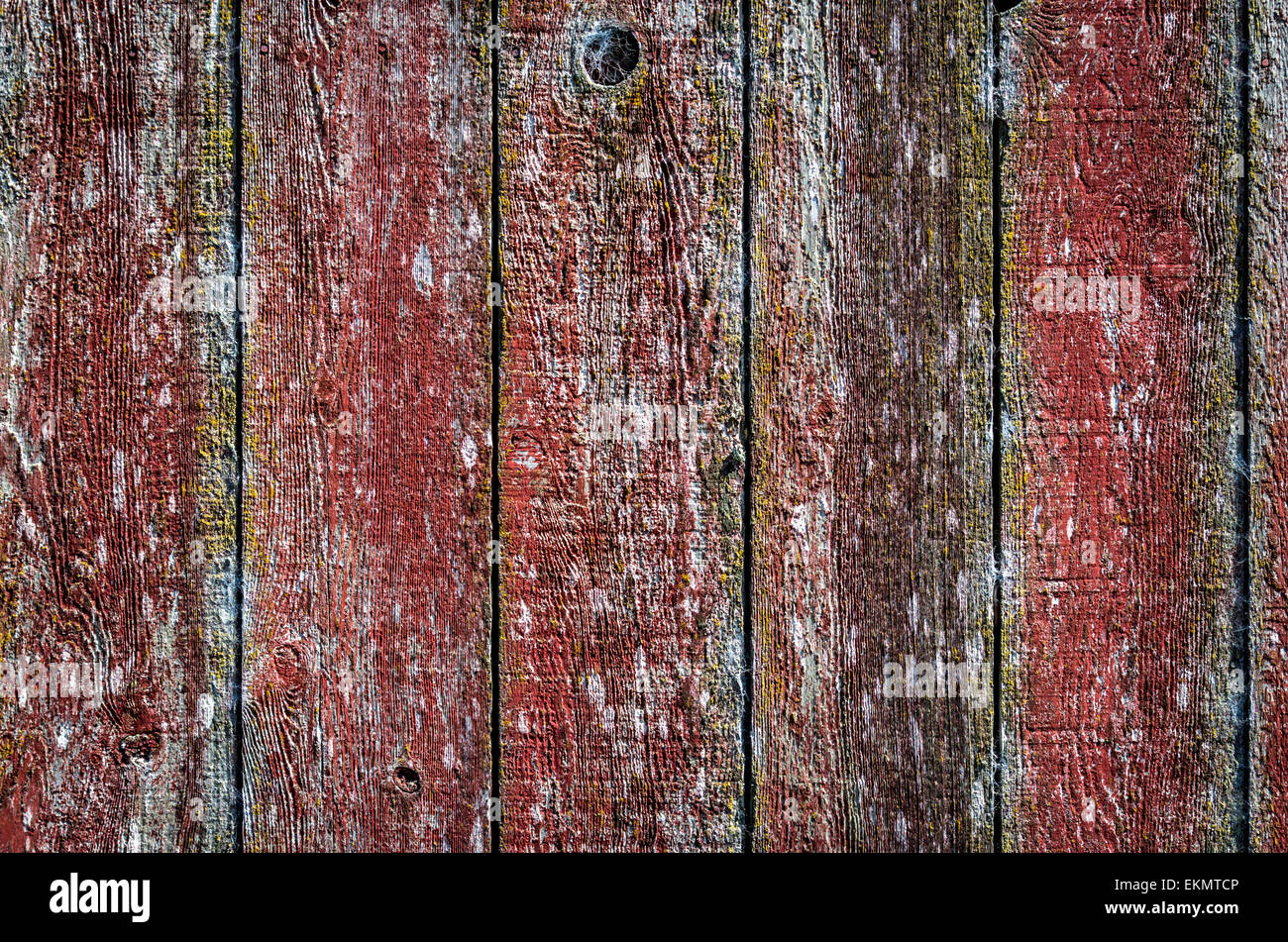 Closeup color image of the side of an old red barn Stock Photo - Alamy