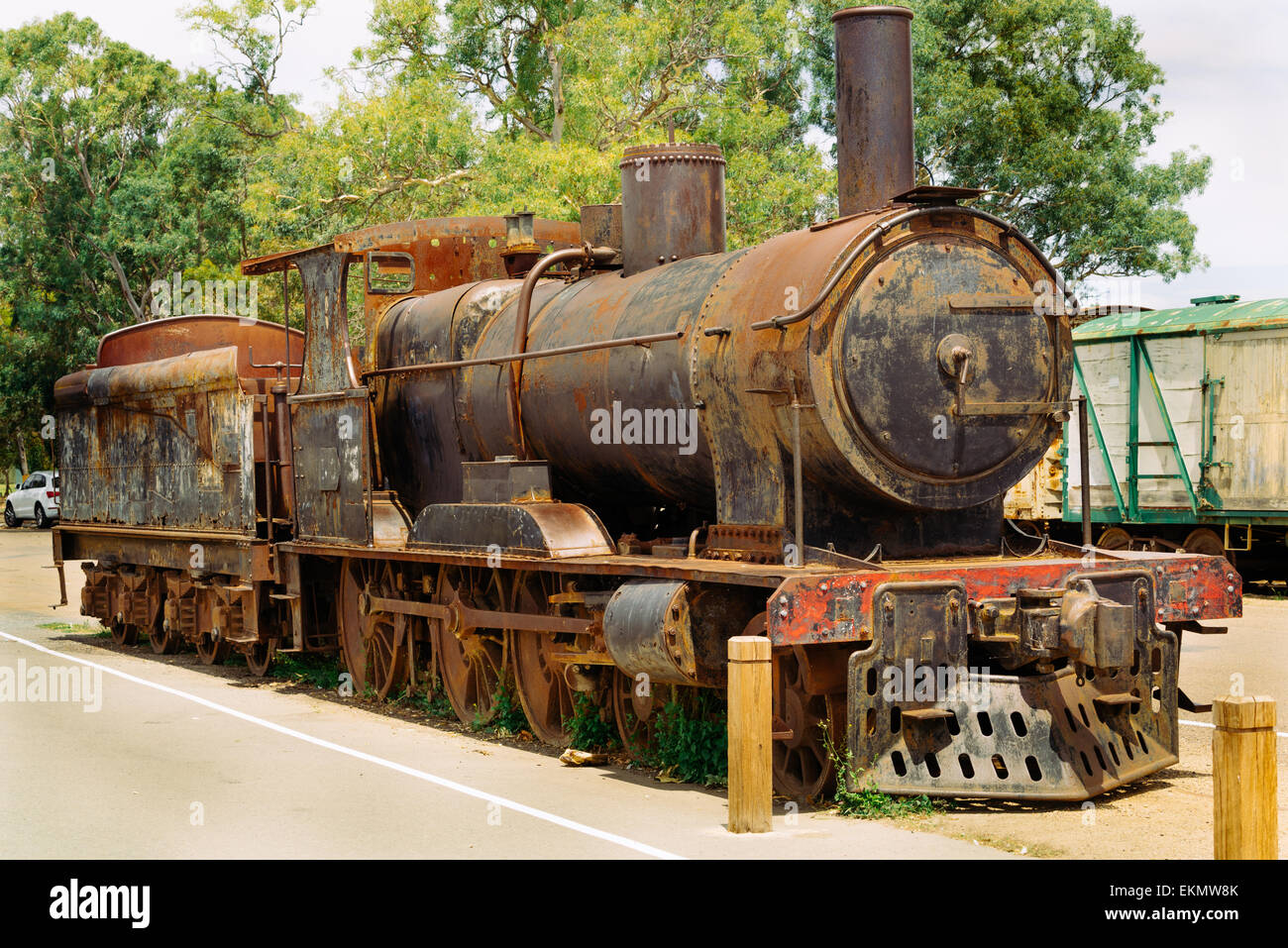 Old Discarded Train, Murray Bridge, SA, Australia Stock Photo - Alamy
