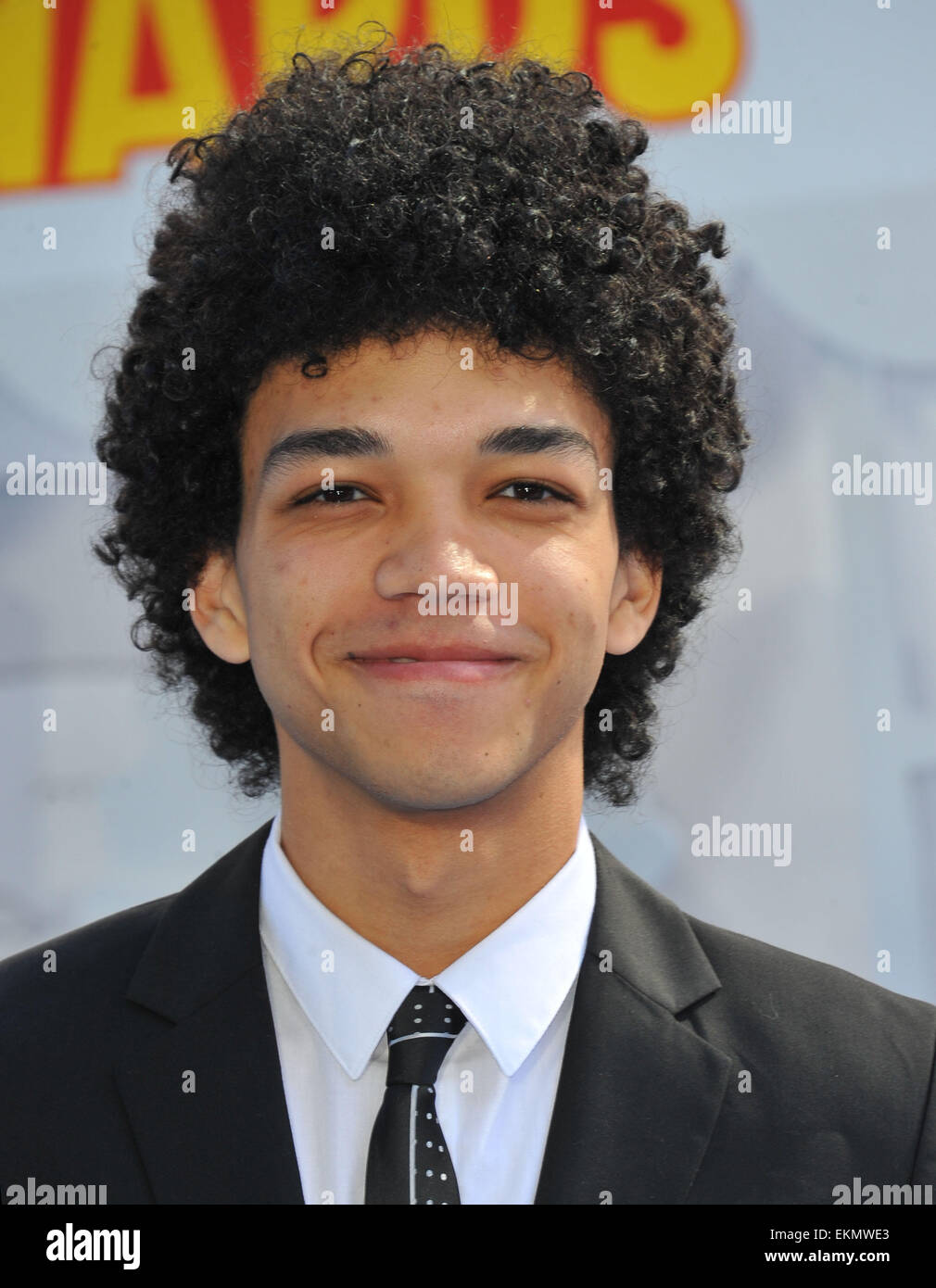 Los Angeles, California, USA. 12th Apr, 2015. Justice Smith attending ...