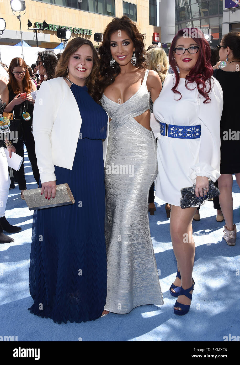 Los Angeles, California, USA. 12th Apr, 2015. Amber Portwood, Farrah ...