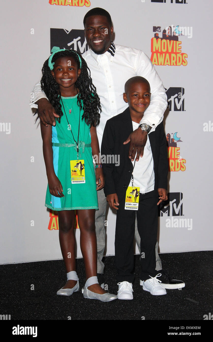 Los Angeles, California, USA. 12th Apr, 2015. Heaven Hart, Hendrix Hart ...