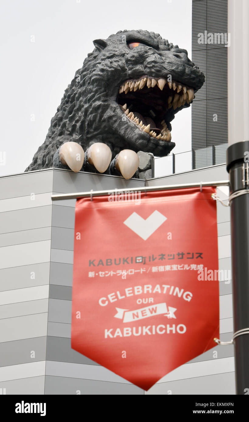 Tokyo, Japan. 12th Apr, 2015. Japan's fire-breathing, building-stomping ...
