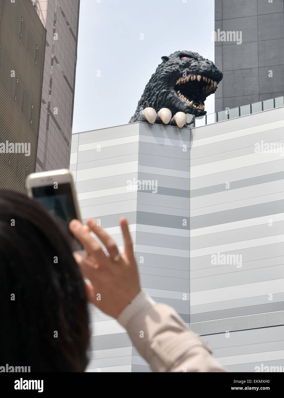 Tokyo, Japan. 12th Apr, 2015. Japan's fire-breathing, building-stomping ...