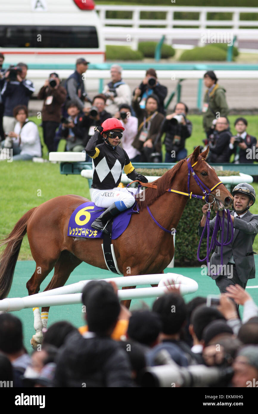 Hyogo, Japan. 12th Apr, 2015. Let's Go Donki (Yasunari Iwata) Horse ...