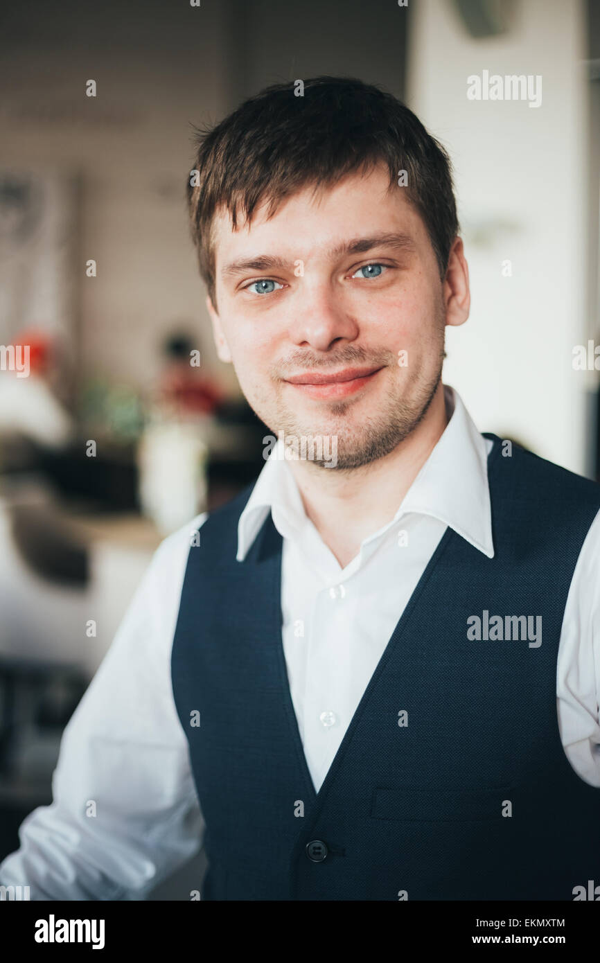 Man cafe thinking hi-res stock photography and images - Alamy