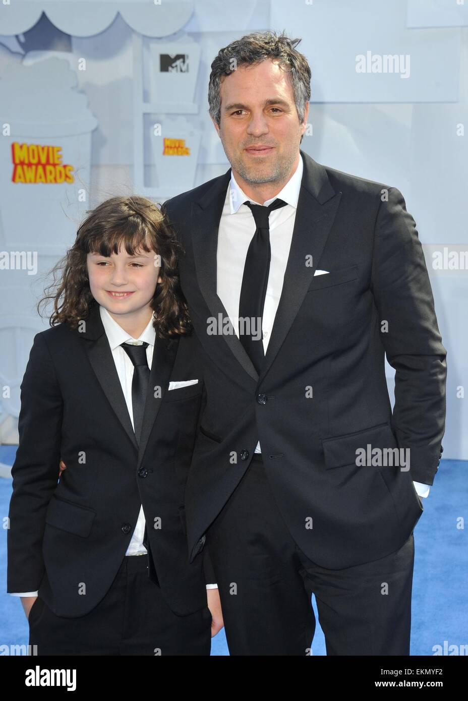 Los Angeles, California, USA. 12th Apr, 2015. Mark Ruffalo, Son at ...