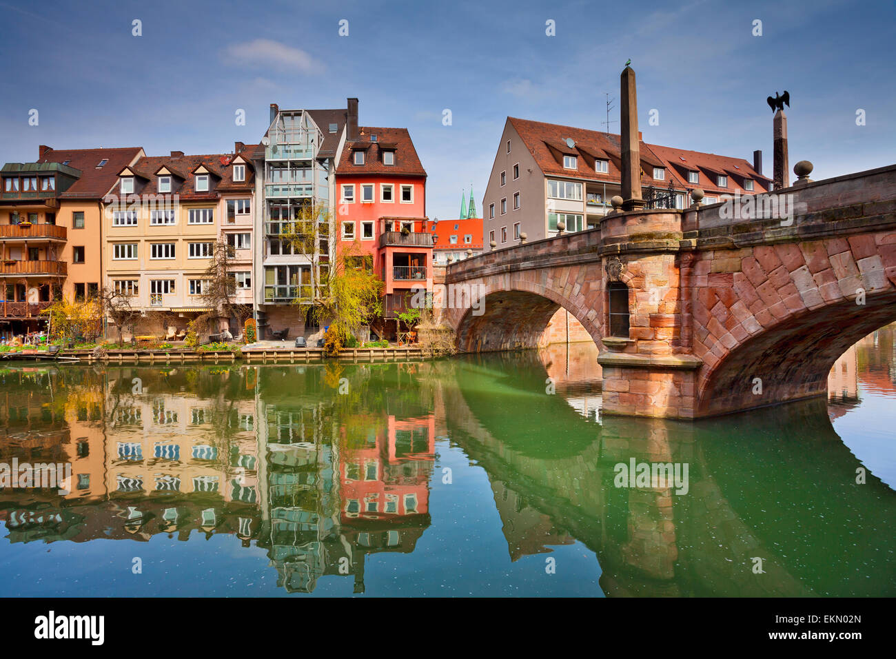 Nuremberg. Image of the Nuremberg old town during sunny spring day ...
