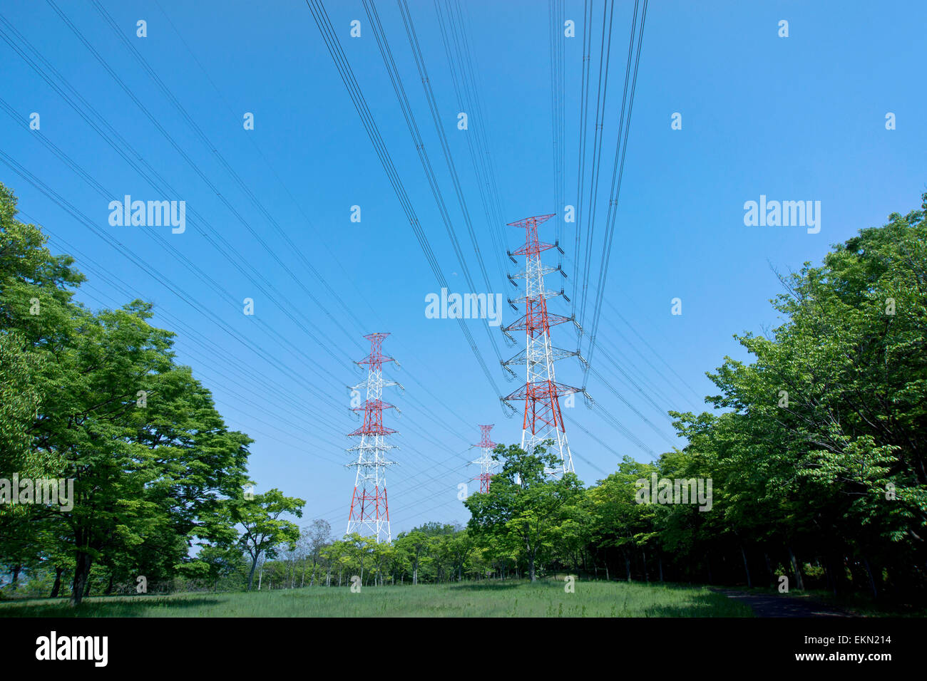 Electricity pylon japan hi-res stock photography and images - Alamy