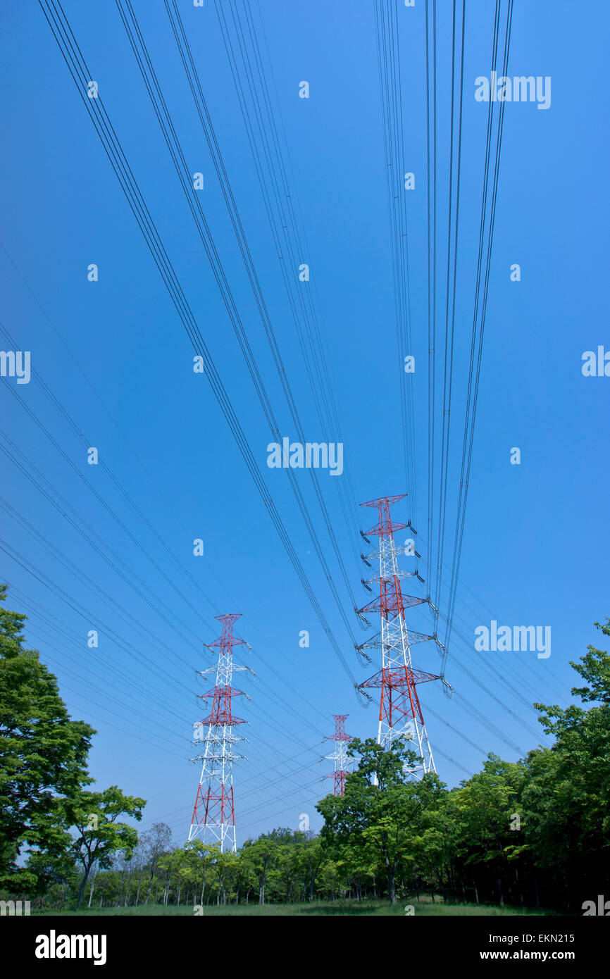 Electricity pylon japan hi-res stock photography and images - Alamy