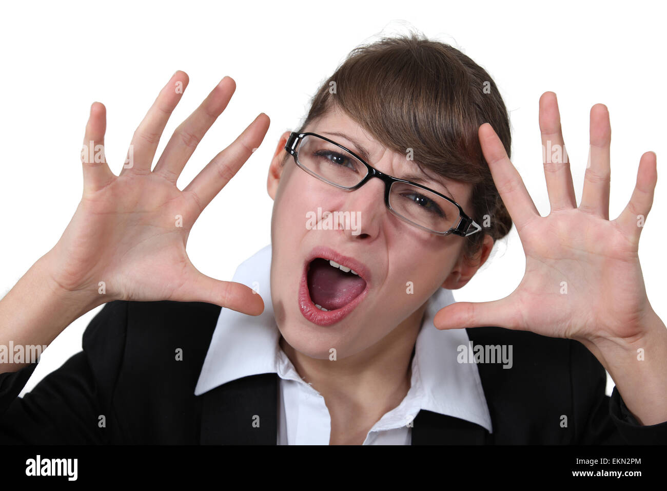 Frustrated business professional Stock Photo - Alamy