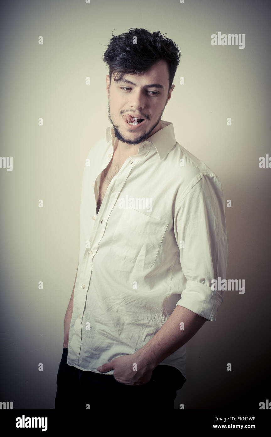 young modern stylish man Stock Photo - Alamy