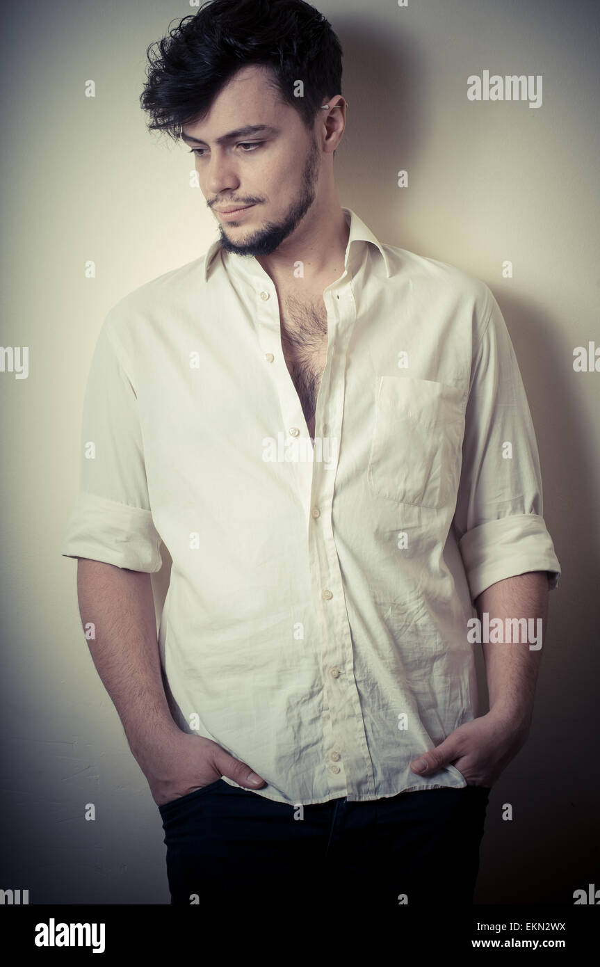 young modern stylish man Stock Photo - Alamy