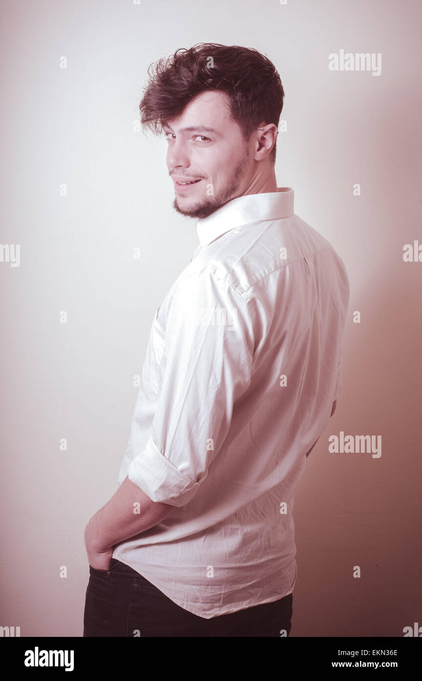 young modern stylish man Stock Photo - Alamy