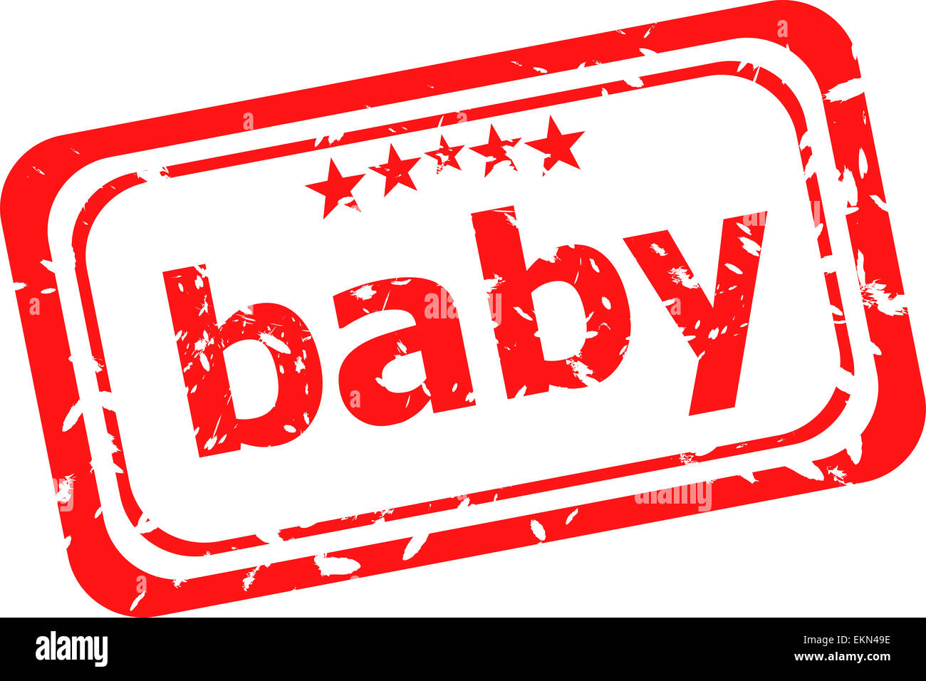 word baby on red rubber stamp Stock Photo - Alamy