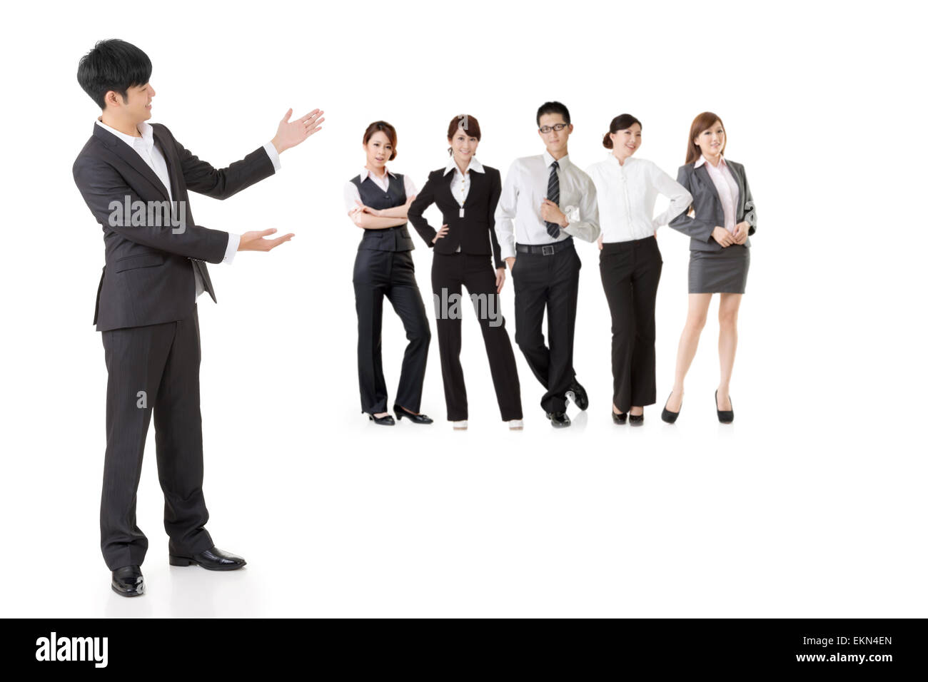 Business concept friendly team Cut Out Stock Images & Pictures - Alamy